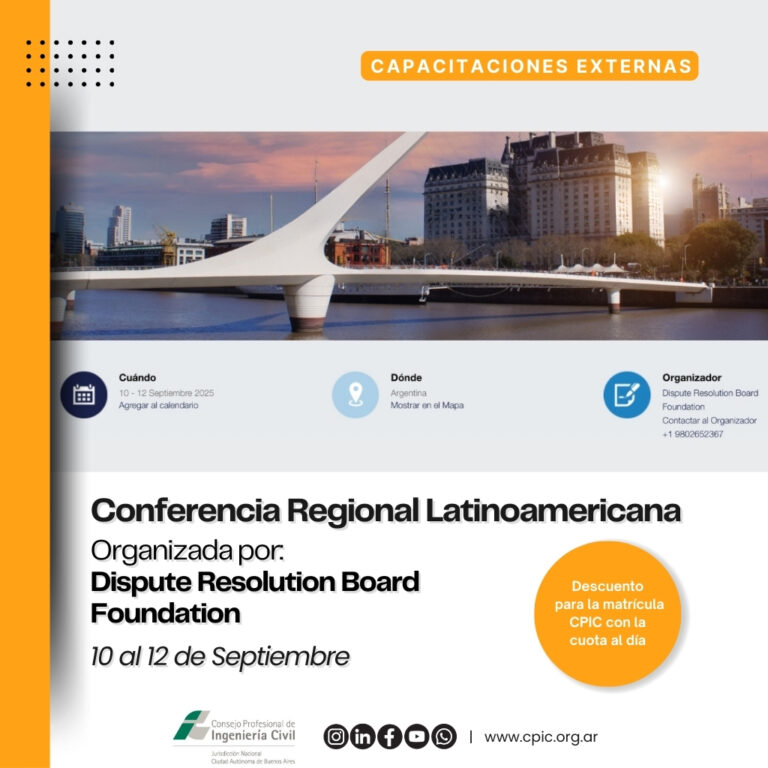 Conferencia Regional de la Dispute Resolution Board Foundation – CPIC